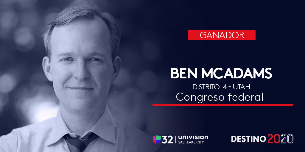Ben McAdams gana el distrito 4 de Utah para la cámara de representantes ...
