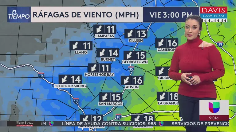 El viento del norte, que tiende a ser frío y seco, causa un descenso en ...