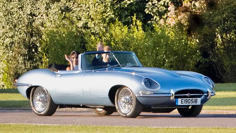 El Jaguar E-Type Concept Zero se robó el show en la boda real | A Bordo ...