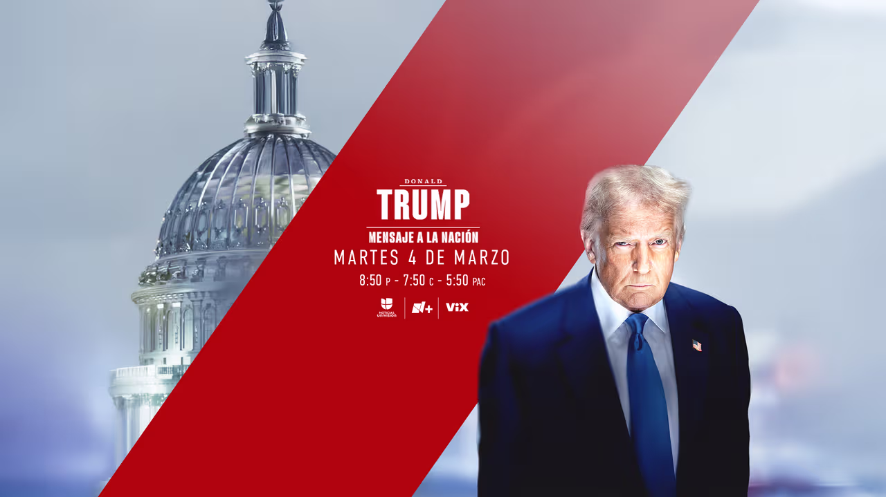 En vivo: Mensaje de Donald Trump al Congreso | N+ Univision | Univision