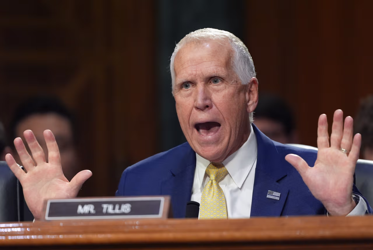 ¿Quién es el senador Thom Tillis que recordó la acusación de que Kristi ...