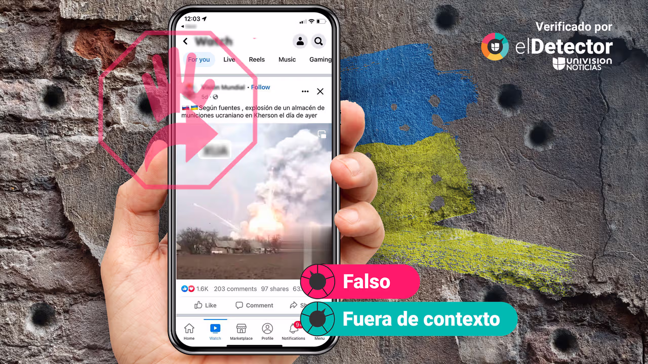 La explosión de un arsenal que se ve en este video NO ocurrió en ...