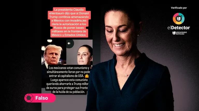 Es falso que Claudia Sheinbaum haya dicho que dará autorización a Rusia ...