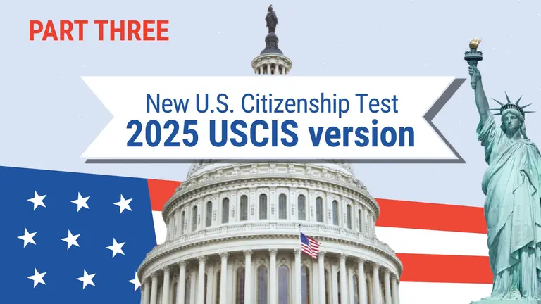 New U.S. Citizenship Test | 2025 USCIS | Part Three: Symbols and ...