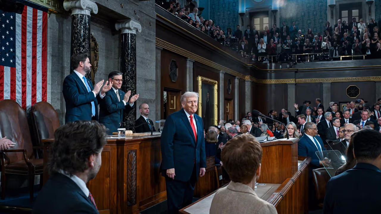 Estado de la Unión 2026: Polémica por frase del presidente Trump sobre ...