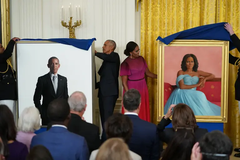 Fotos: Los retratos oficiales de Michelle y Barack Obama que quedarán en la historia de la Casa ...