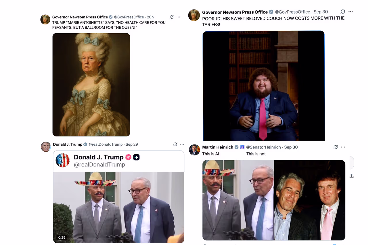 Guerra de memes entre republicanos y demócratas (mientras el gobierno ...