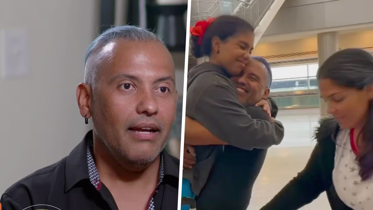 Camarógrafo se reencuentra con su familia tras 4 años de ser expulsado ...