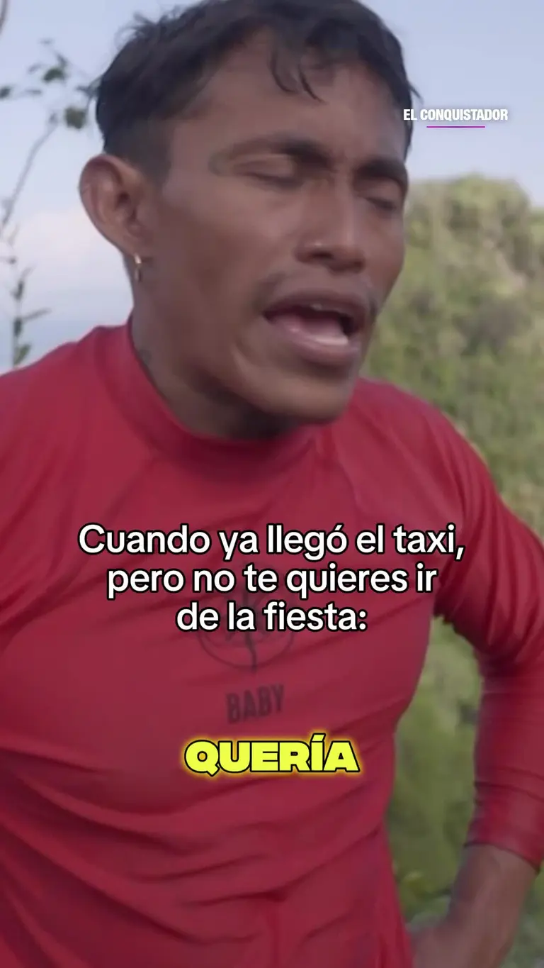 Cuando ya llegó el taxi, pero no te quieres ir de la fiesta ...