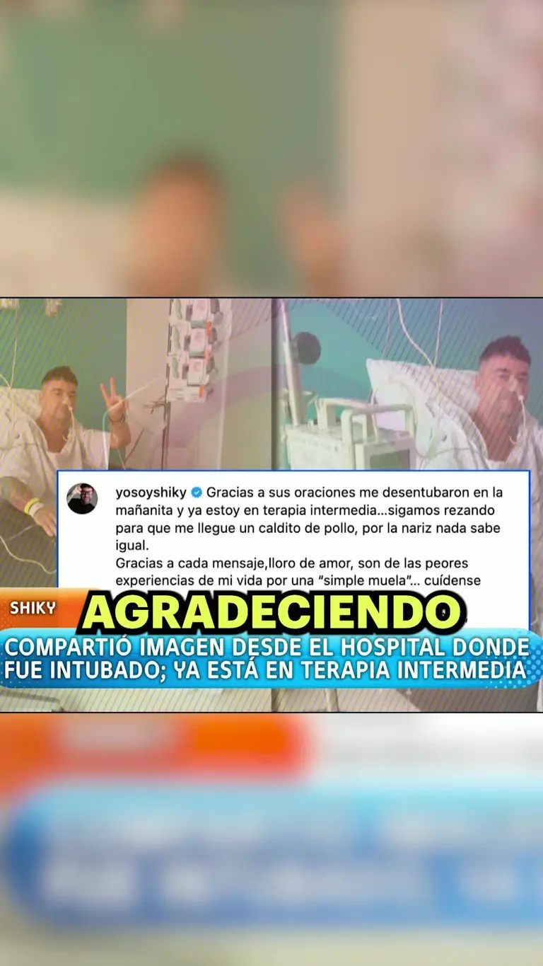 Shiky reaparece en redes tras estar en terapia intensiva | Shows Hoy ...