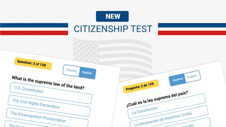 New U.S. citizenship test: practice questions and answers with this ...