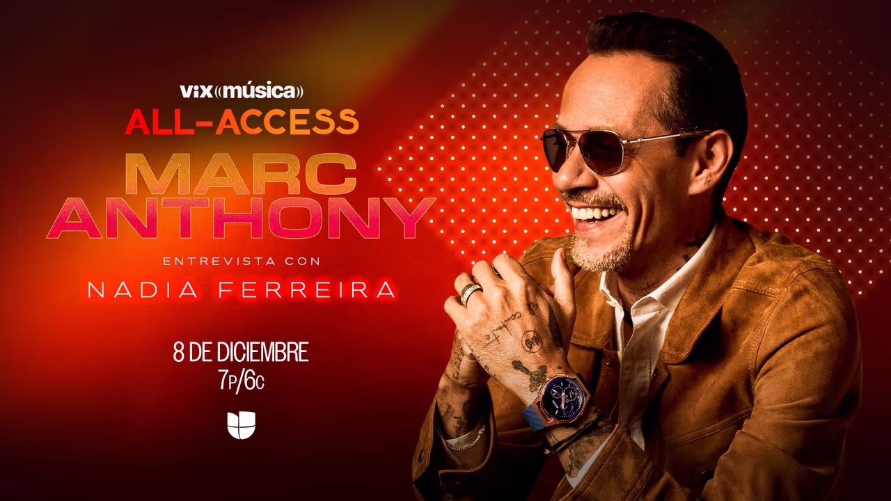 Marc Anthony en ViX Música All Access: la entrevista se transmitirá en ...