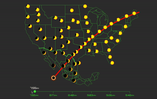 Escribe tu 'zip code' y descubre cómo se verá el eclipse solar total de ...